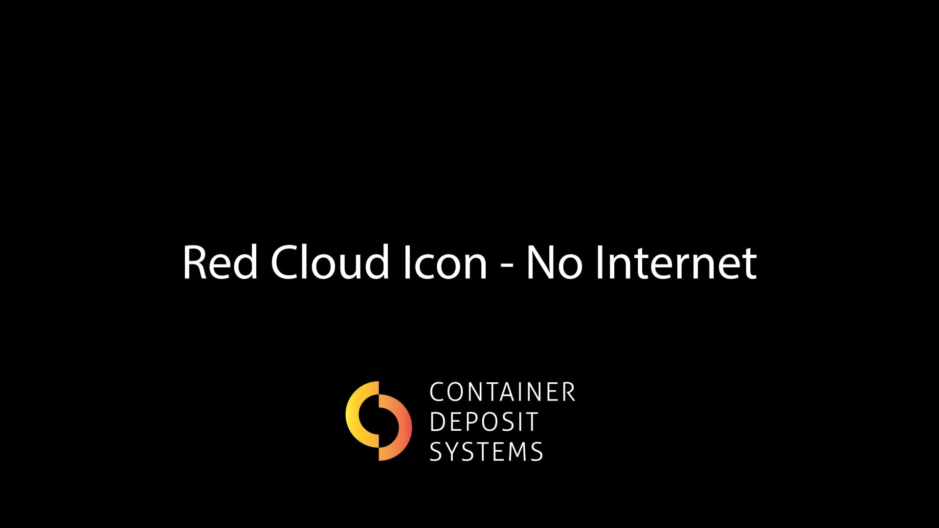 MIS Red Cloud Icon - Container Deposit Systems